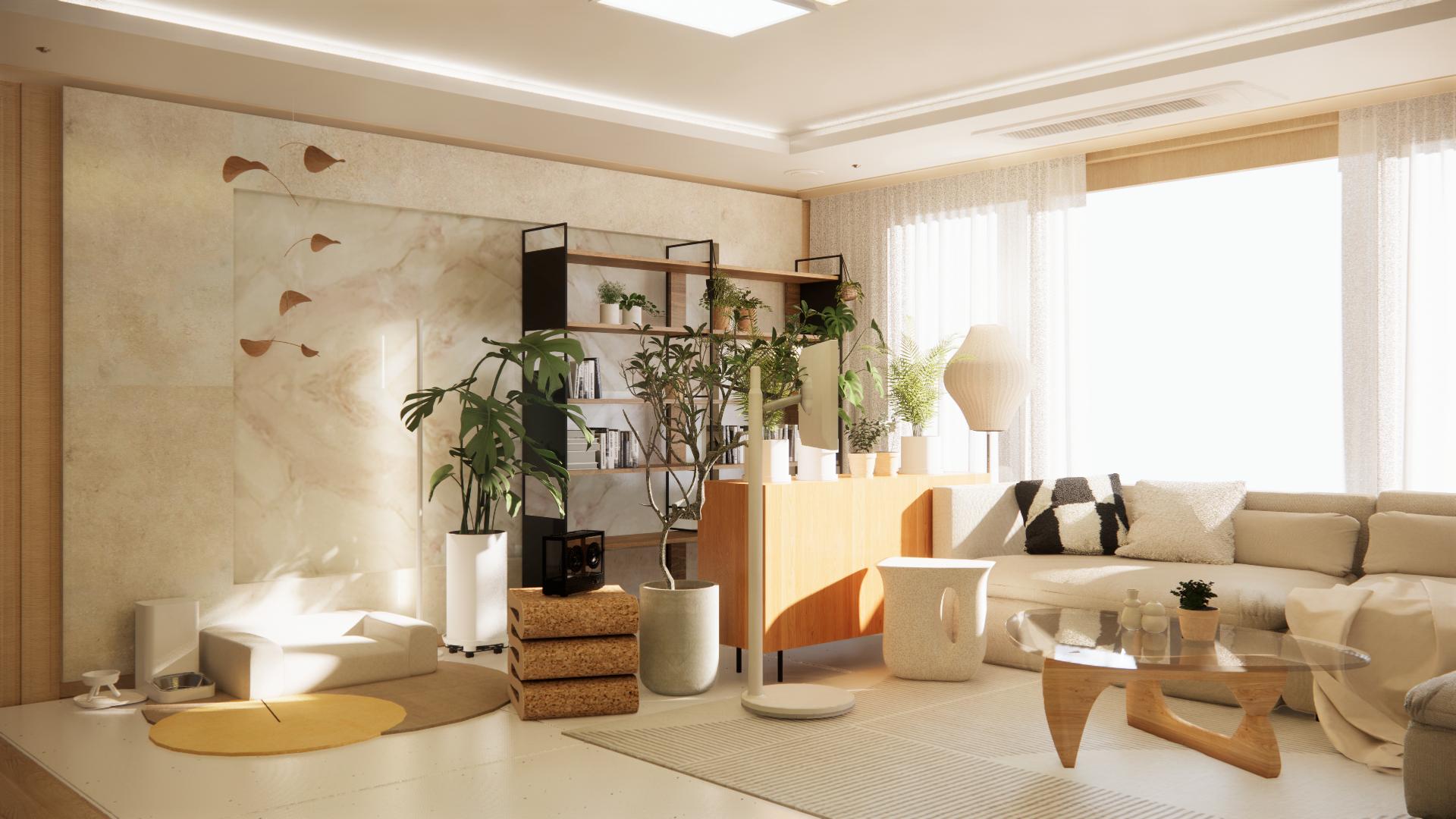 검단신도시디에트르더힐 25평ㅣ거실 인테리어 | 인테리어티쳐